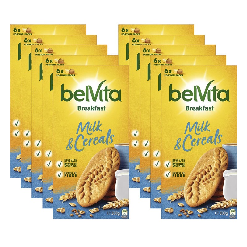 Buy 10pc Belvita Morning Tea Breakfast Baked Biscuits Milk and Cereal ...