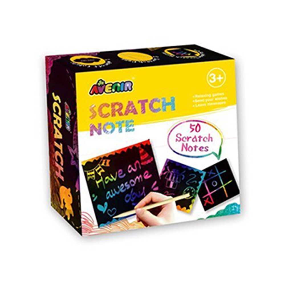 Buy 12pc Avenir Kids/Children Rainbow Scratch Note Books Display ...