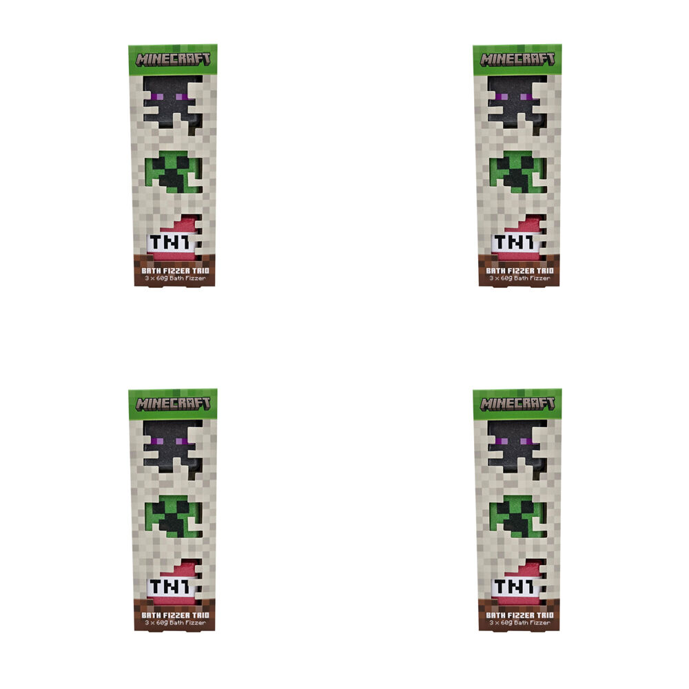 Buy 12pc Minecraft Bathroom Fizzer Trio Bathing Fizz Bomb Toilet/Shower ...