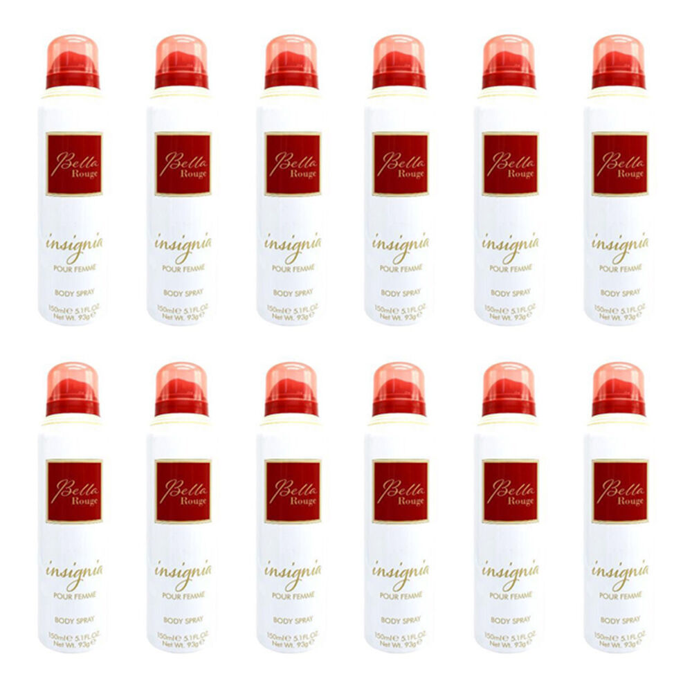 Buy 12PK Insignia Women's Body Spray Bella Rouge 150ml Daily Fragrance ...