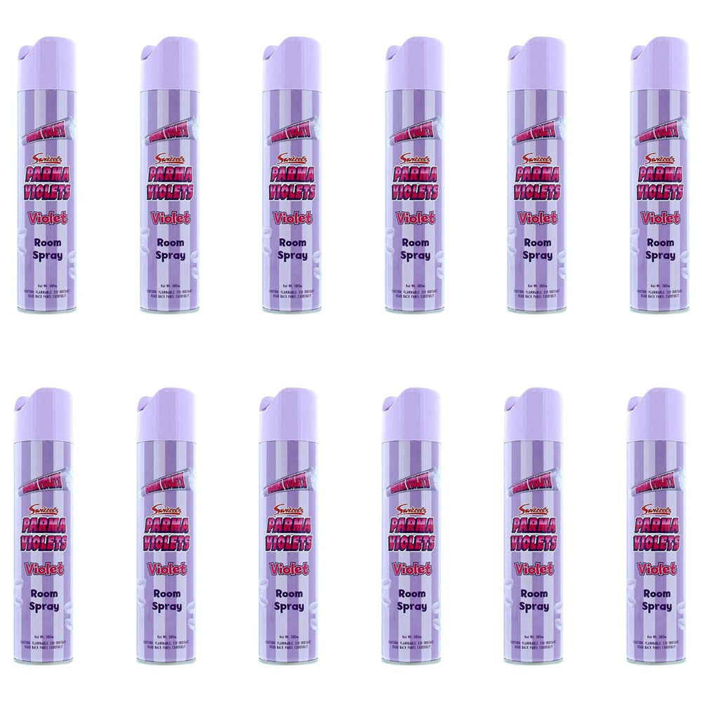 Buy 12PK Swizzels Spray Parma Violet Floral Air Freshener Scent Odour ...