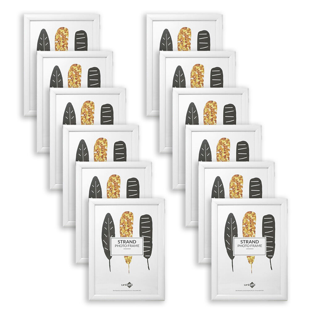 Buy 12PK Unigift Strand Glass Home Decor Picture Photo Frame 20x25cm ...