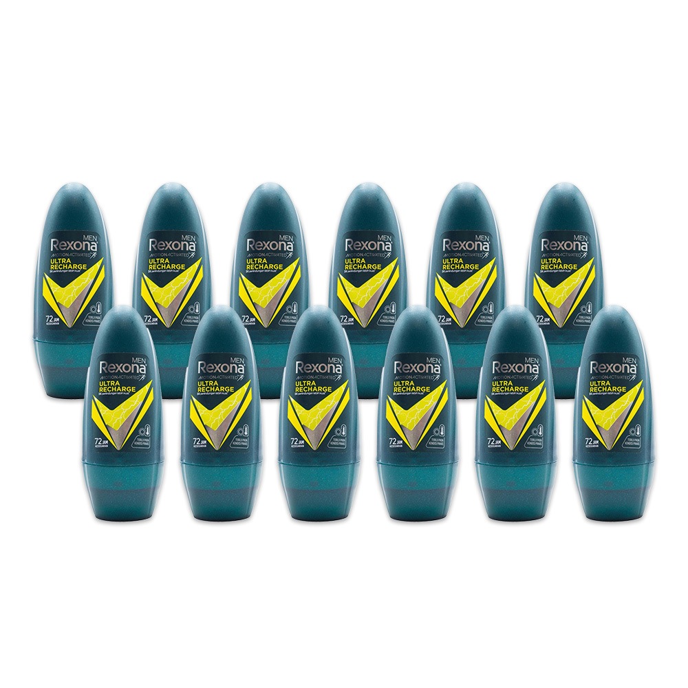 Buy 12x Rexona Men 45ml Antiperspirant Protection Roll On Deodorant ...