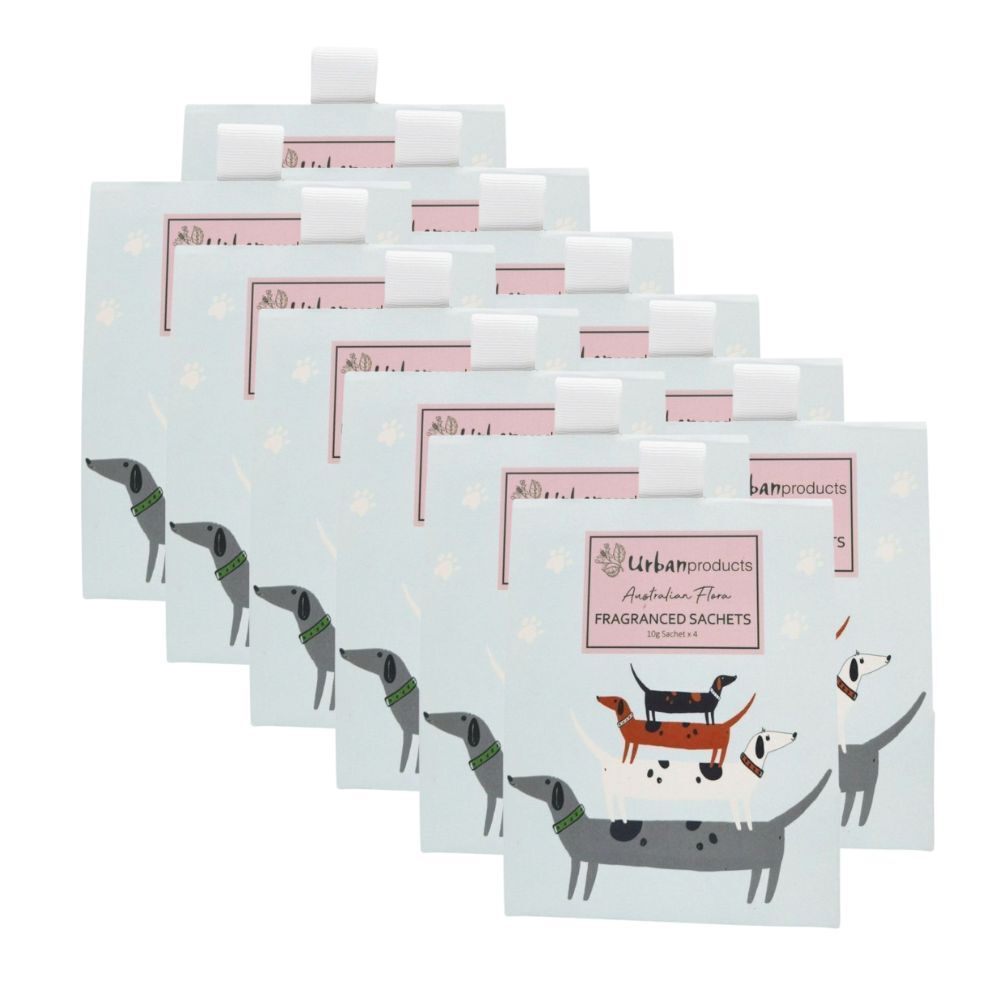 Buy 12x Urban 20g Dog Design Australian Flora Scented Paper Sachet Home ...