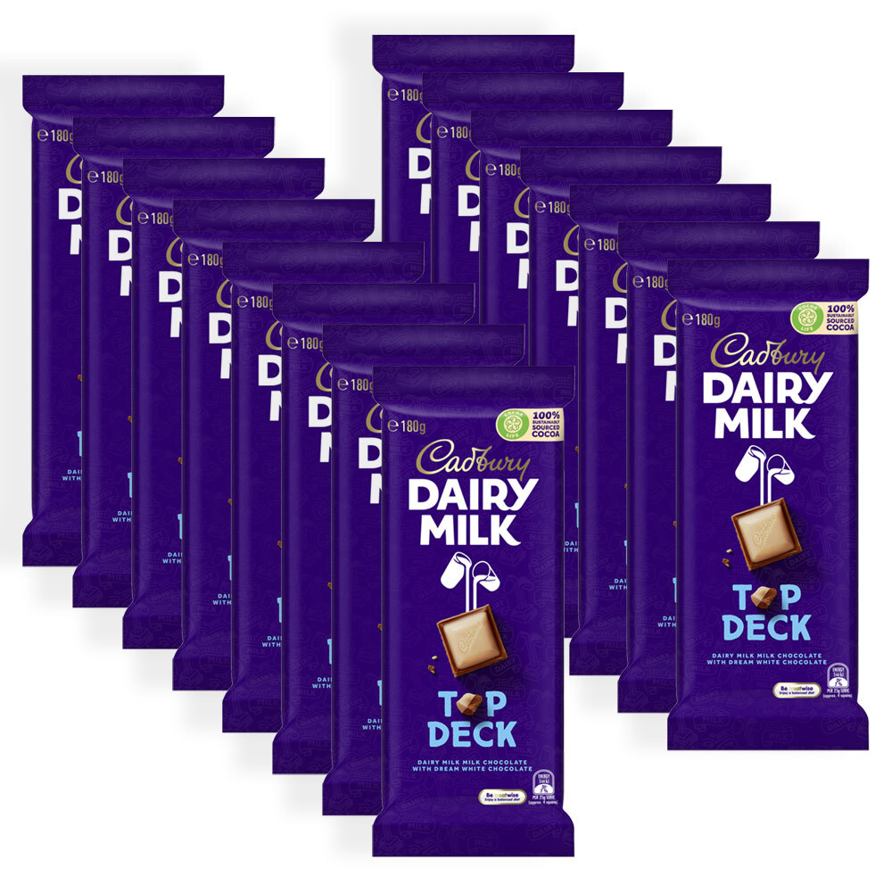 Buy 15pc Cadbury Dairy Milk Block Top Deck Flavored Chocolate/Candy ...