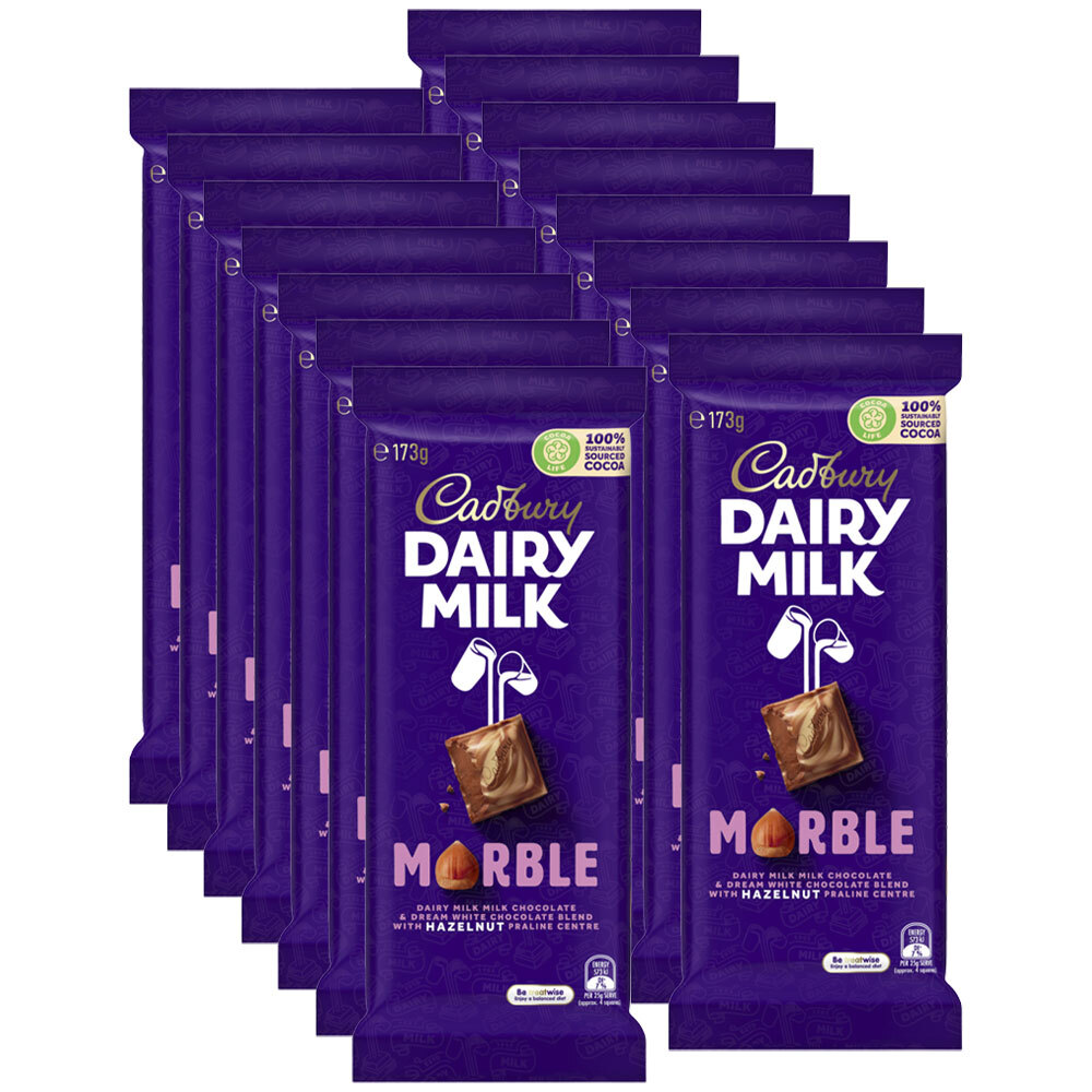 Buy 15pc Cadbury Dairy Milk Marble 173g Chocolate Block Confectionery ...