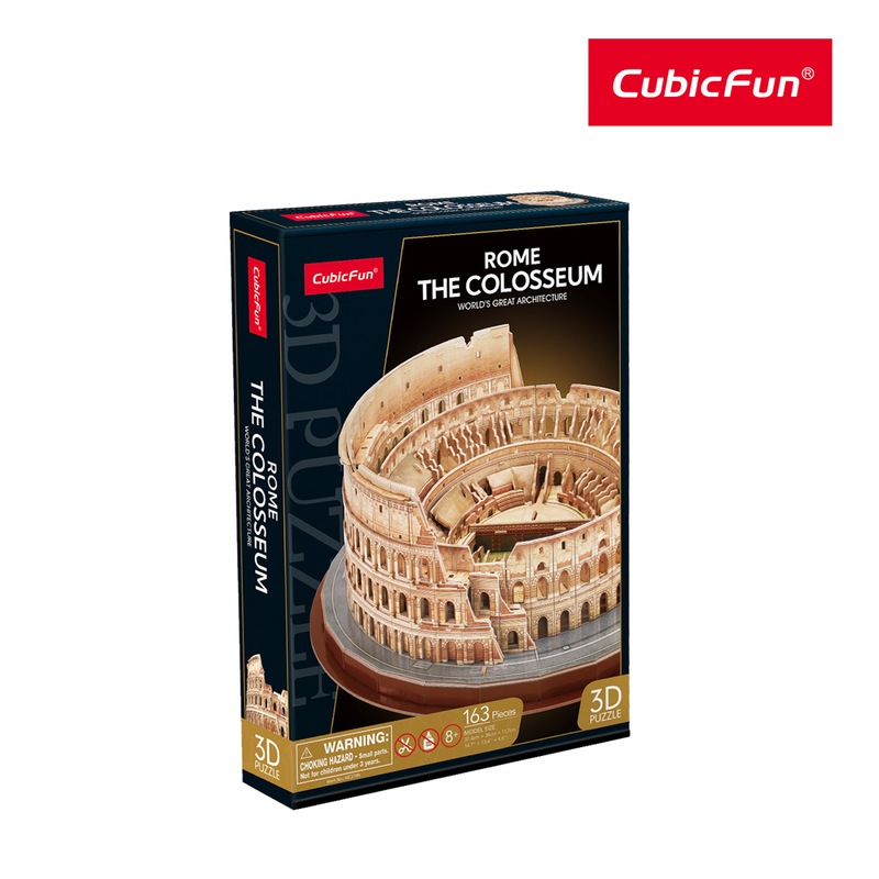 Buy 163pc CubicFun Rome The Colosseum 3D Puzzle DIY Interactive Kids ...