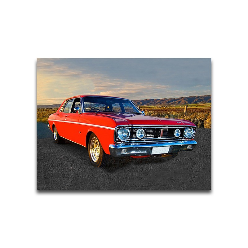 Buy 1968 Ford XT Falcon GT 30 Flat Iron Sign Rectangle Wall Mounted ...