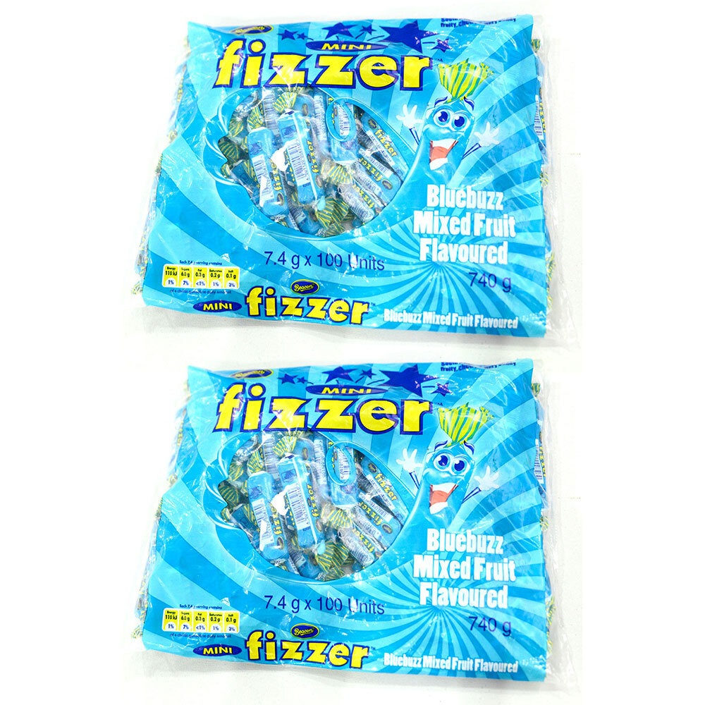 Buy 200pc Beacon Mini Fizzer 1.4kg Fruity Chewy Confectionery Candy ...