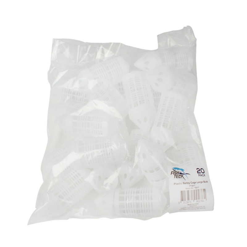 Buy 20pc Fishteck Plastic Berley Cage Fishing Dropper Sinker Fish Bait ...