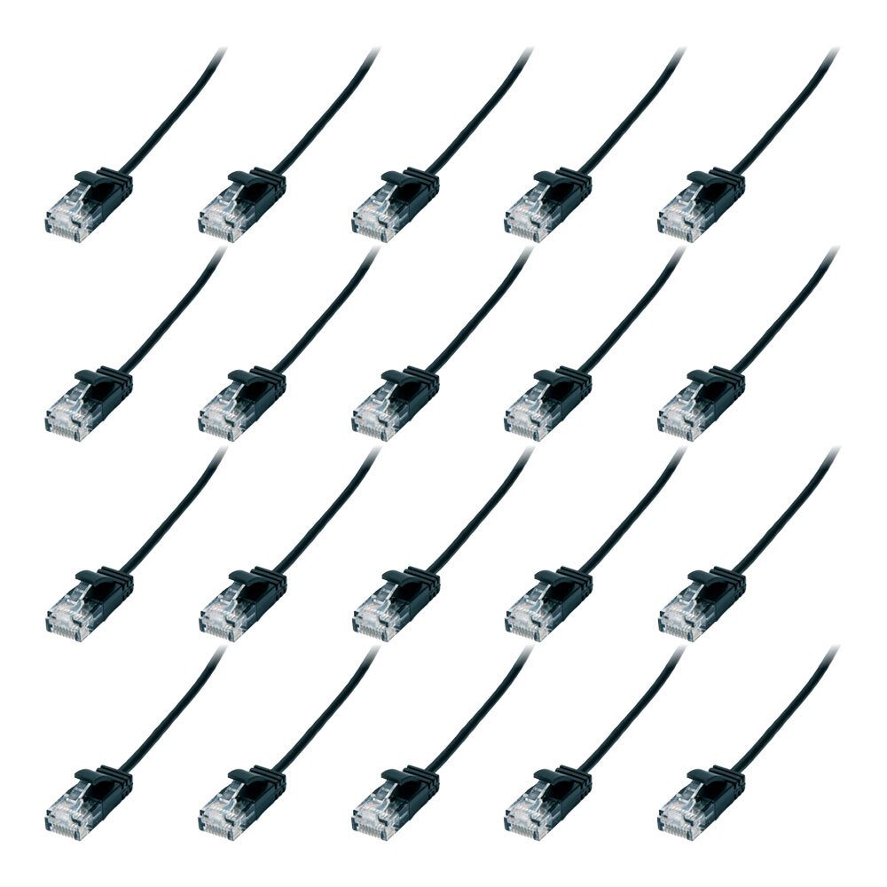 Buy 20x Connect Cable Ultra Slim Male CAT6 Network Ethernet Cable ...