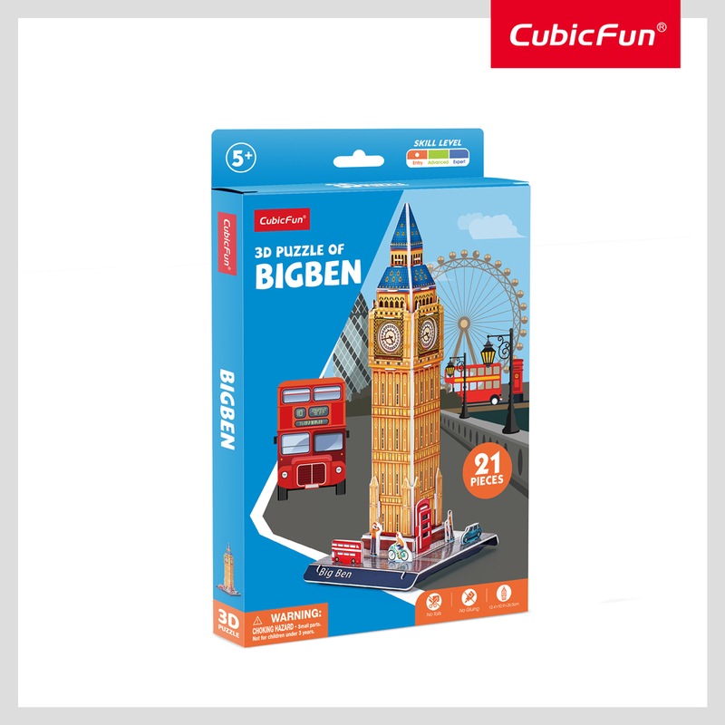 Buy 21pc CubicFun Big Ben 3D Puzzle Kids/Children Interactive Building ...
