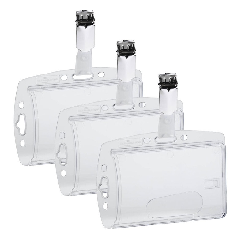 Buy 25PK Durable 5x8cm Security Company Pass/Card Secure Holder w ...