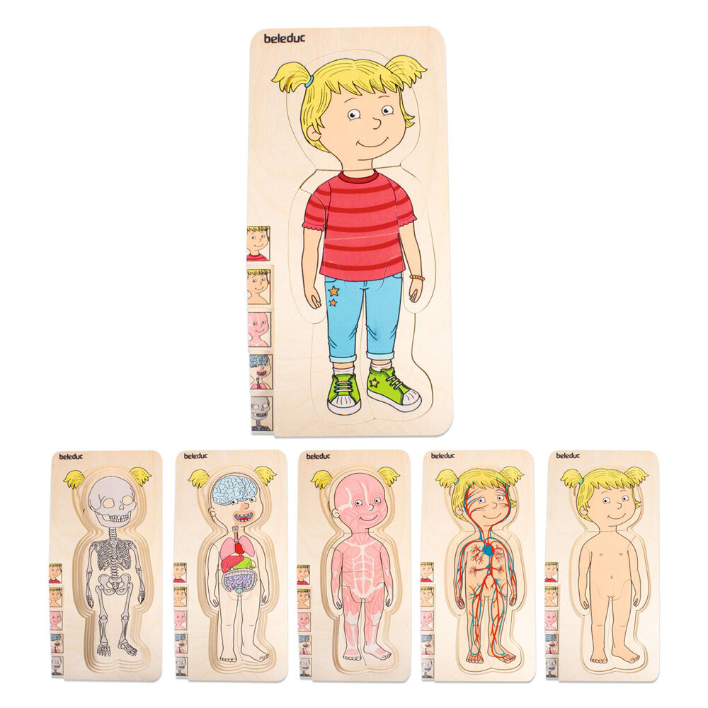 Buy 29pc Beleduc Your Body Puzzle Girl Anatomy Education Kids/Children ...