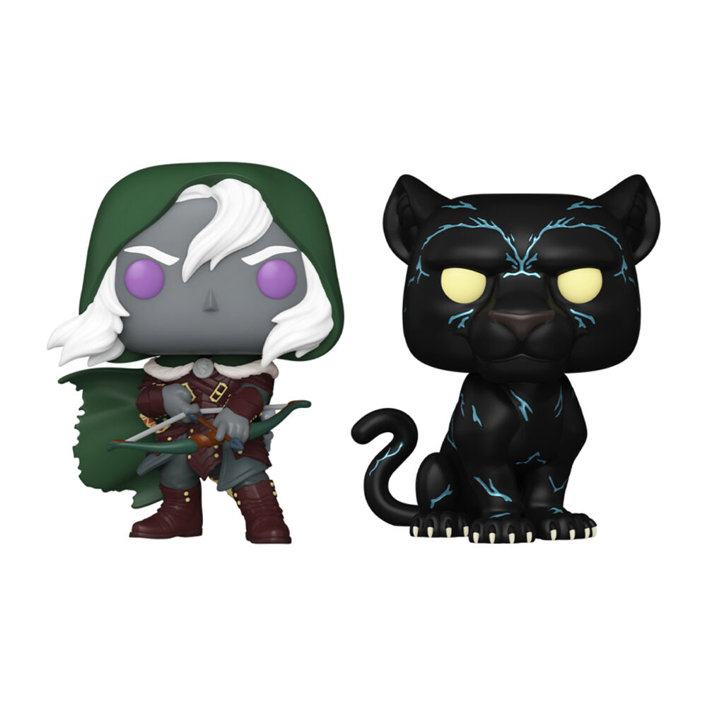 Buy 2pc Dungeons & Dragons Drizzt Do'Urden & Guenhwyvar Pop Vinyl ...