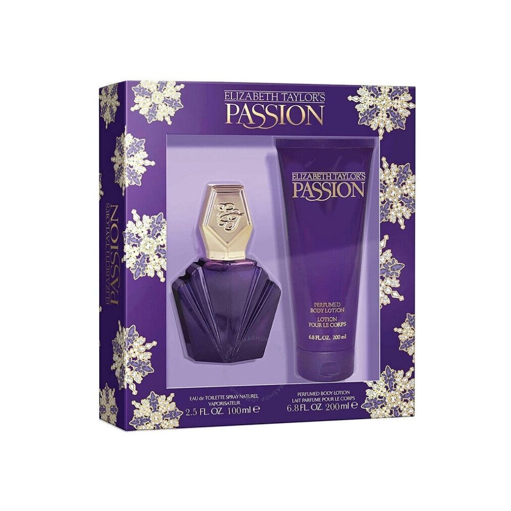 Buy 2pc Elizabeth Taylor Passion EDT Spray & Body Lotion Set For Women ...