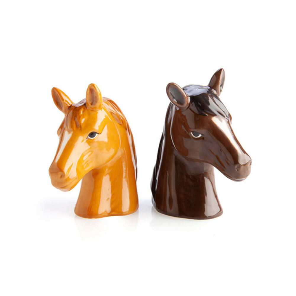 Buy 2pc Flavour Mates 3D Salt & Pepper Shaker Duo Set 7.5x4x8.5cm Horse ...