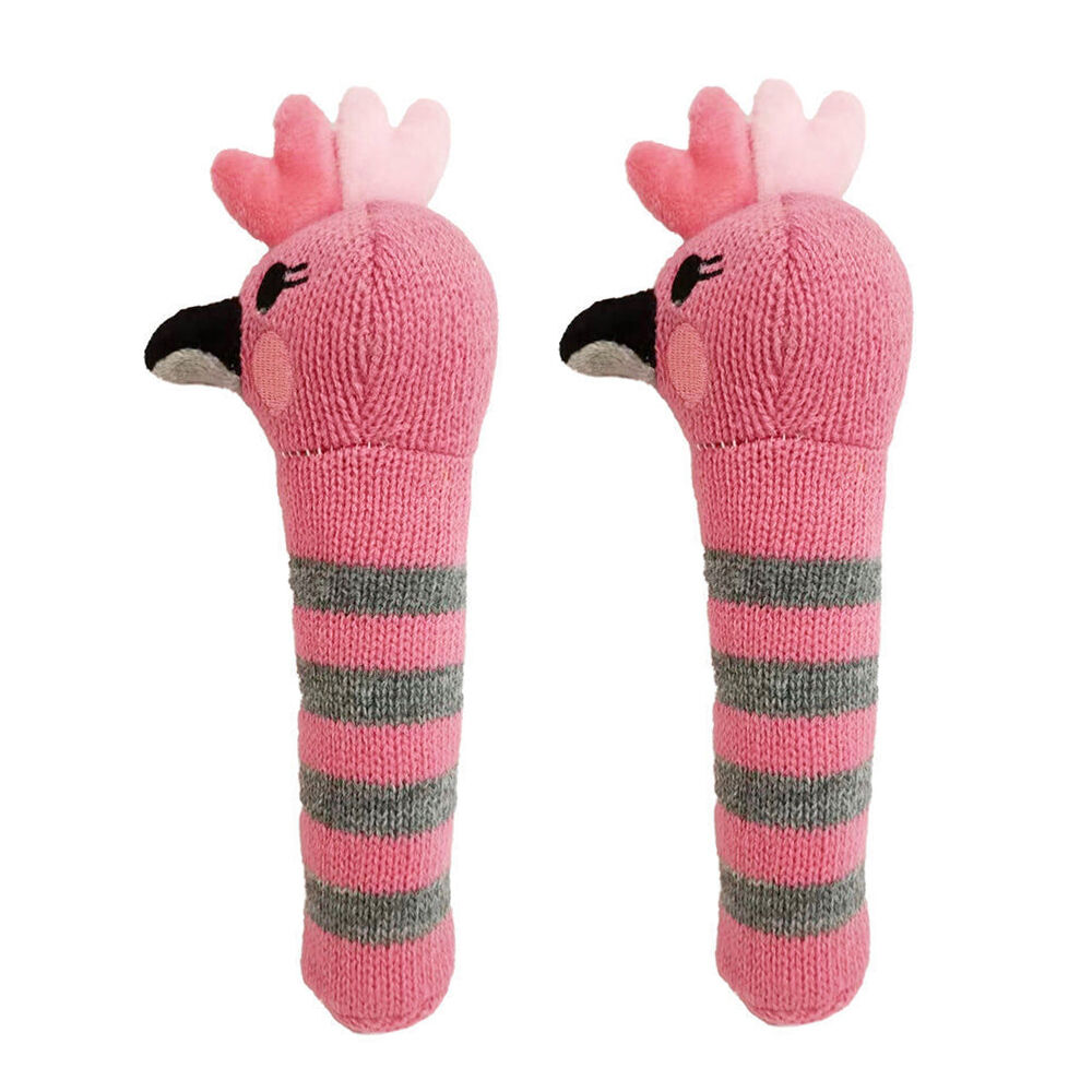 Buy 2PK Annabel Trends Baby Hand Rattle Knit Sensory Play Toy 18.5cm ...