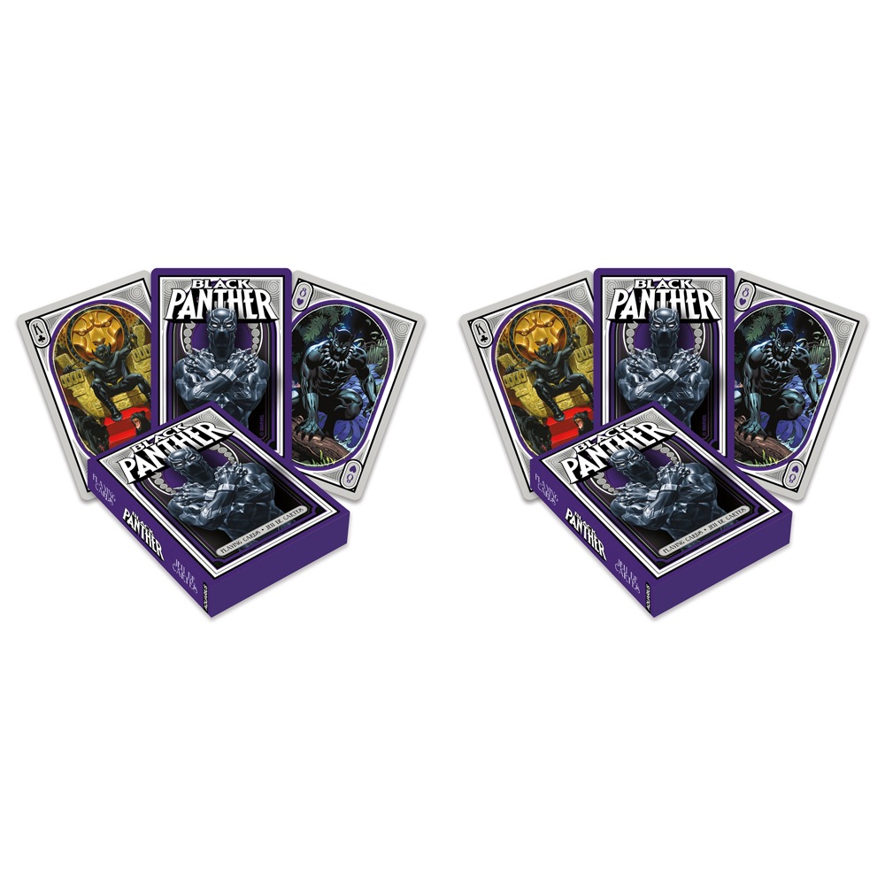 Buy 2PK Aquarius Marvel Black Panther Playing Cards Poker Party Gaming ...