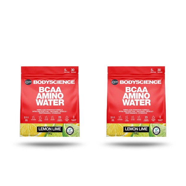 Buy 2PK BSc BCAA Amino Water Powder Intra Workout 30 Serves 270g Lemon ...