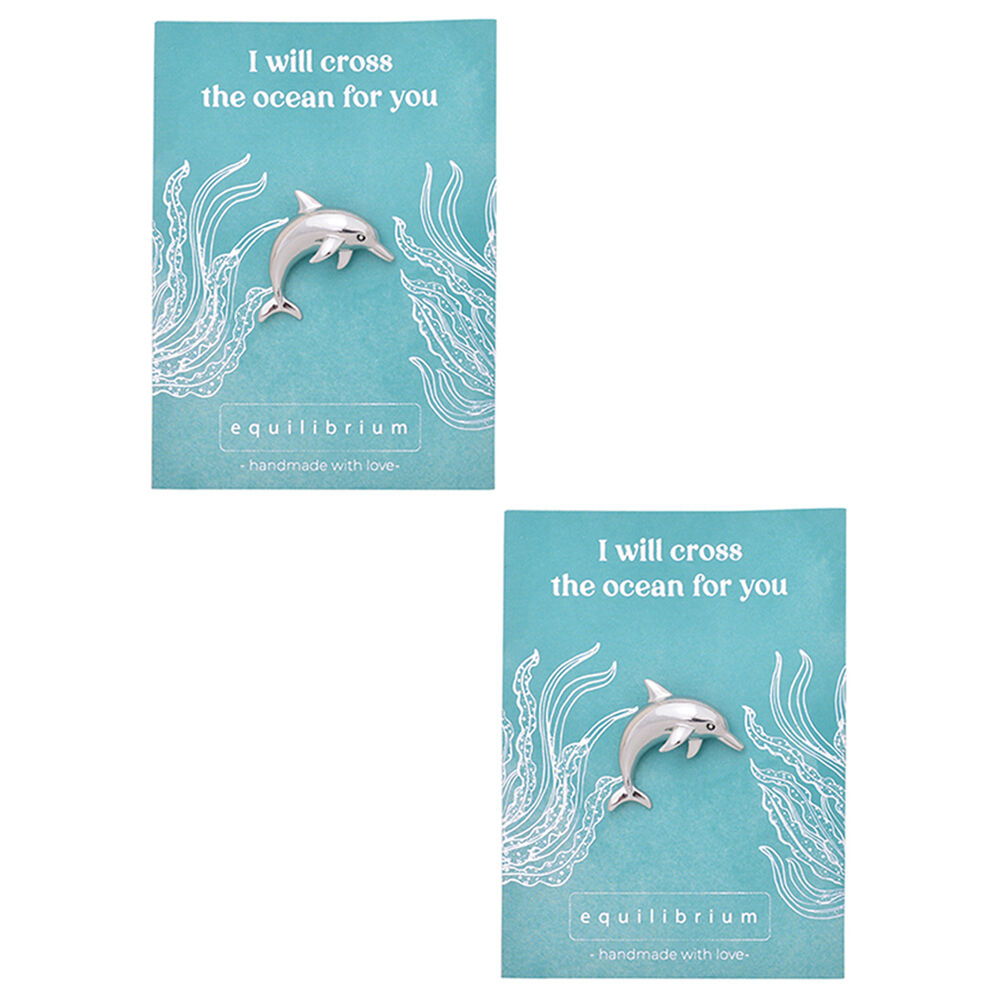 Buy 2PK Gibson Gifts Equilibrium Silver Aust Fauna Pin Brooch Dolphin ...