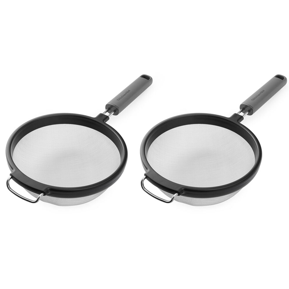 Buy 2PK KitchenAid Classic Wire Mesh Sieve/Strainer Cooking Utensil ...