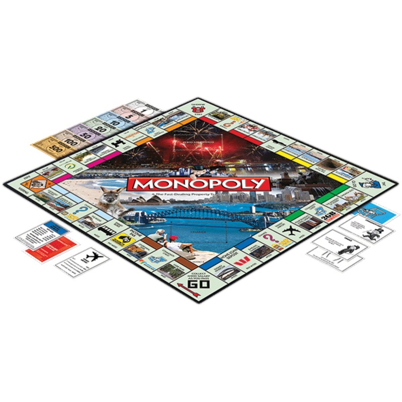 Buy 2PK Monopoly Kids/Family Board Game 8y+ Australian Sydney ...
