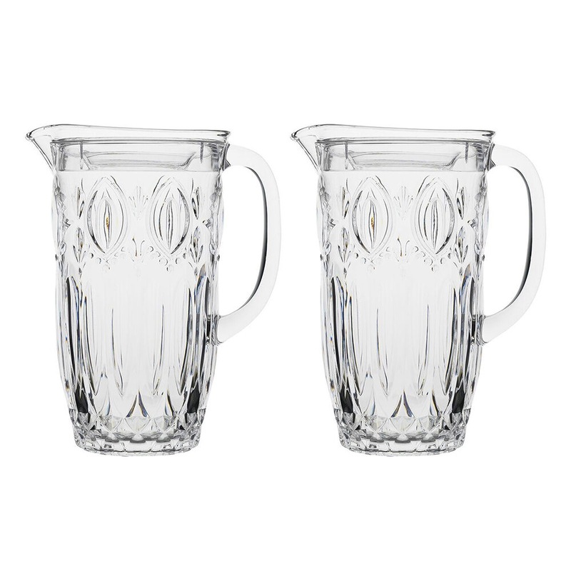 Buy 2PK Porto Lima Home/Kitchen 23.5x17cm Plastic Water Container ...