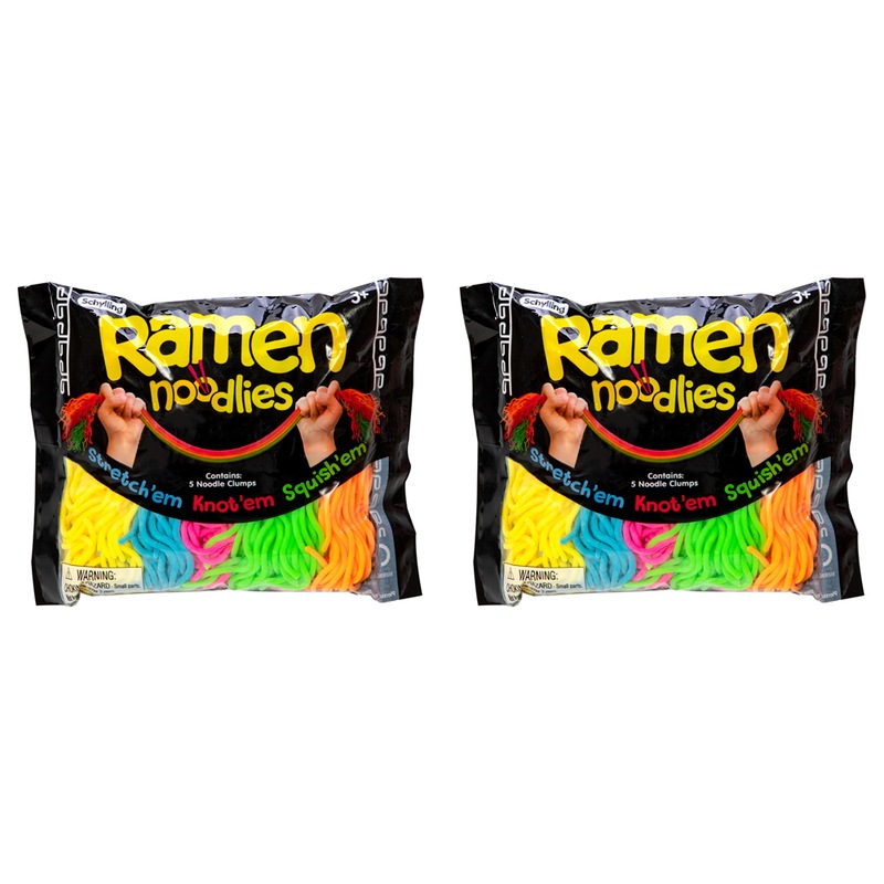 Buy 2PK Schylling Teenie Nee Doh Ramen Noodlies Kid Squishy/Squeeze Toy ...