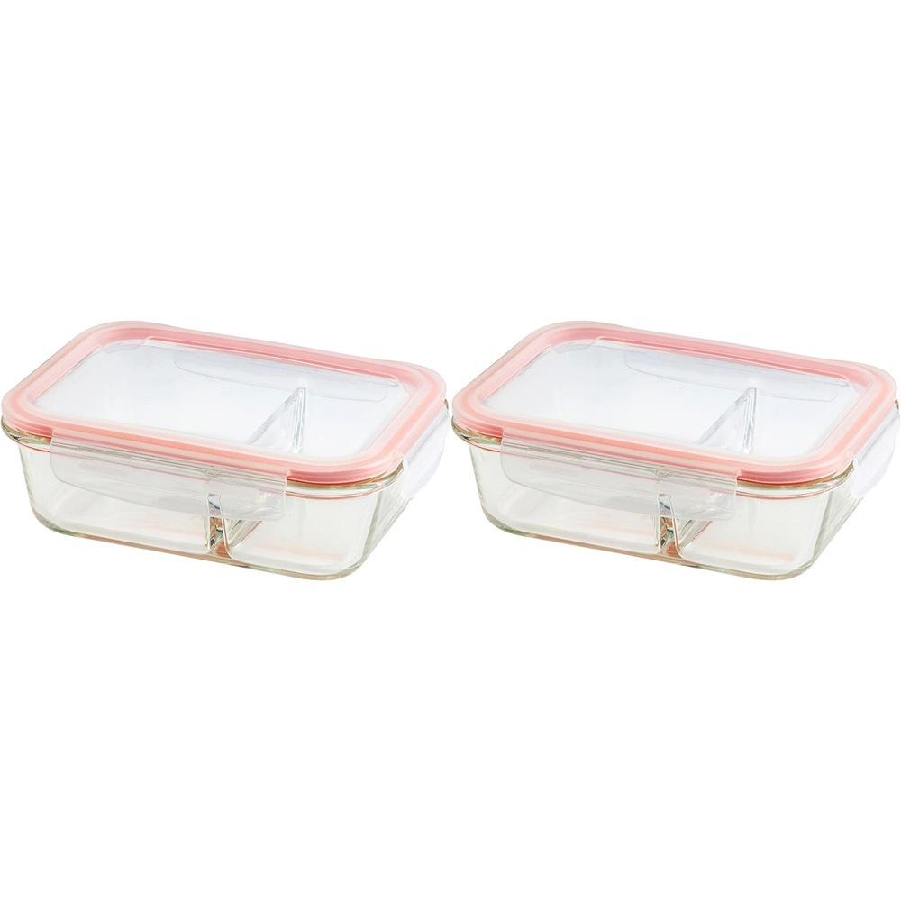 Buy 2PK Wiltshire Reusable Rectangular Glass Airtight Food Storage ...
