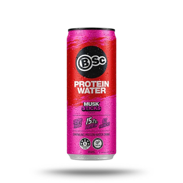 Buy 2x 12PK BSc 15g Protein Sparkling Water Can Post Workout 355ml Musk ...