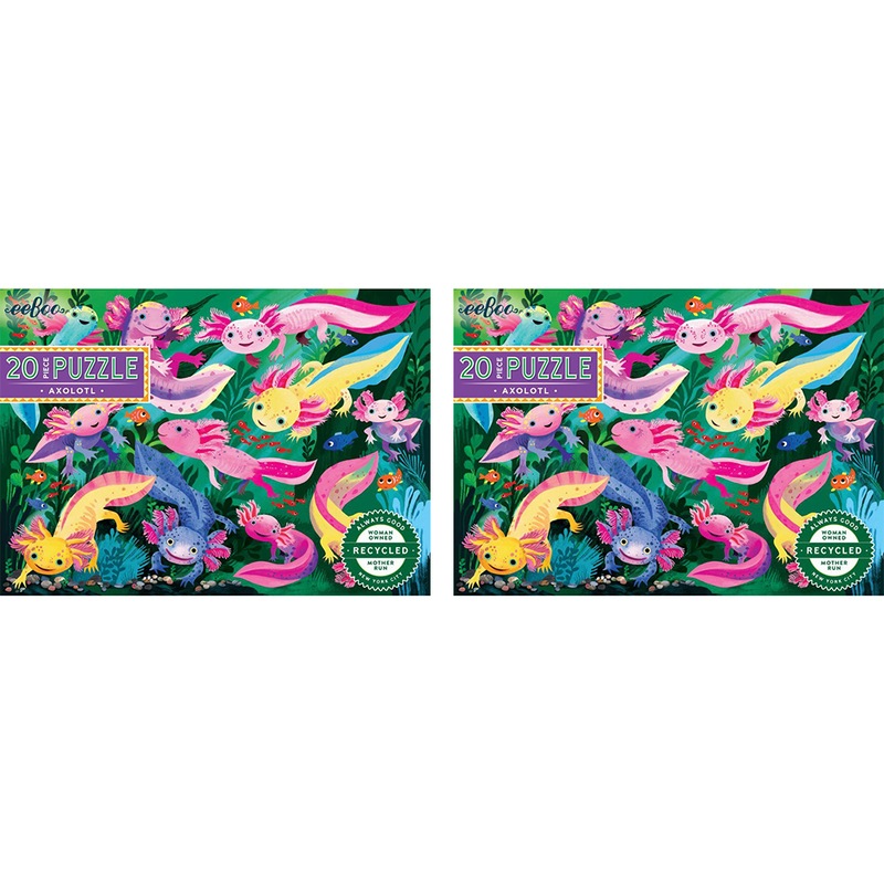 Buy 2x 20pc eeBoo Jigsaw Puzzle 28x38cm Fun Axolotl Fun Play ...
