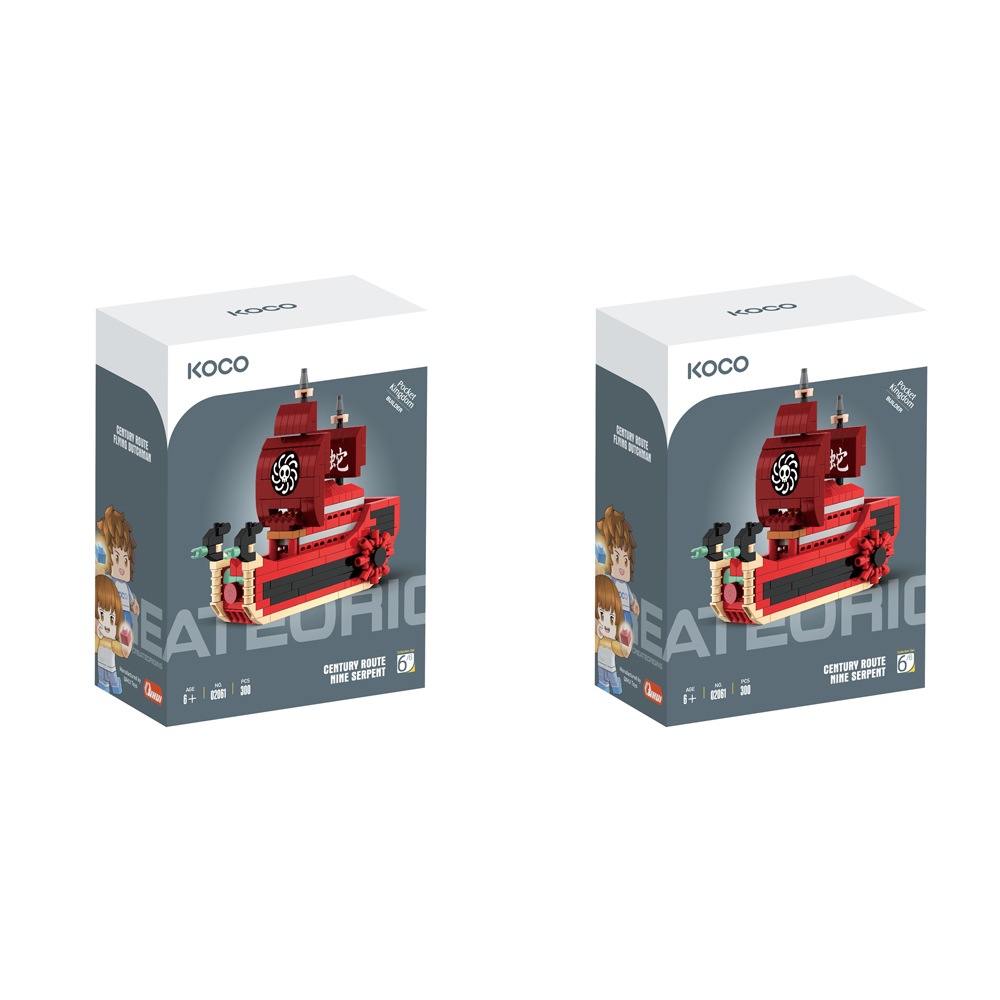 Buy 2x 300pc Koco Ship Kids/Children Building Bricks/Blocks Assemle ...