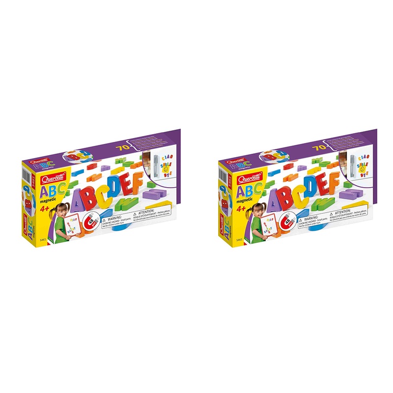 Buy 2x 48pc Quercetti Quercetti Magnetic Alphabets Letters Kids ...