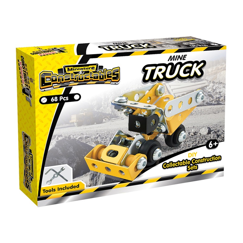 Buy 2x 68pc Construct IT Constructables DIY Mine Truck Toy w/ Tools ...