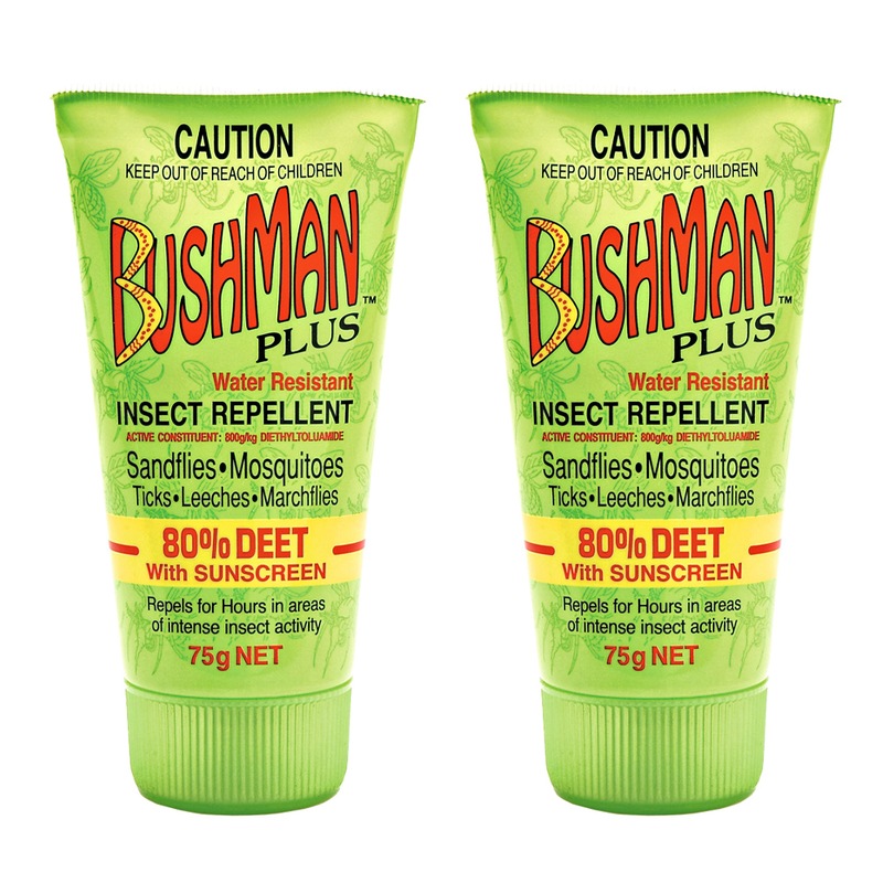 Buy 2x Bushman Plus 75g Mosquitoes/Insect Repellent Gel Water Resistant ...