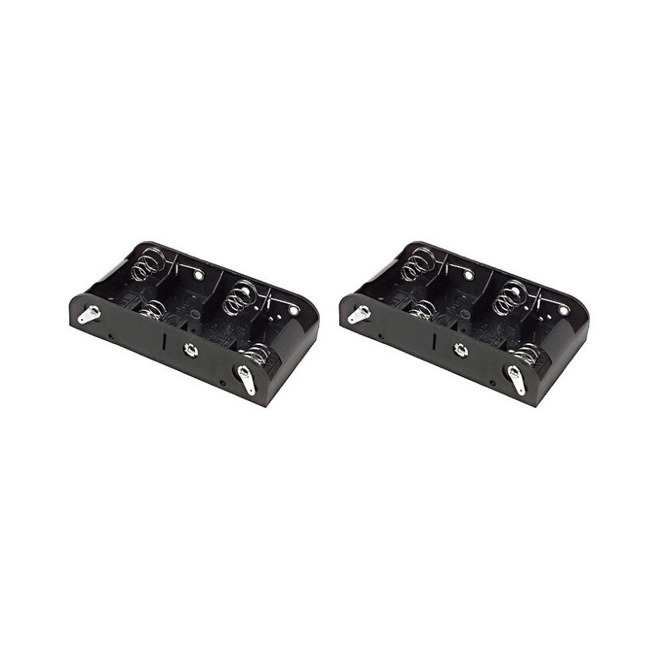 Buy 2x Holder/Storage w/ Solder Terminals/Flat Mount for 4x C Cells ...