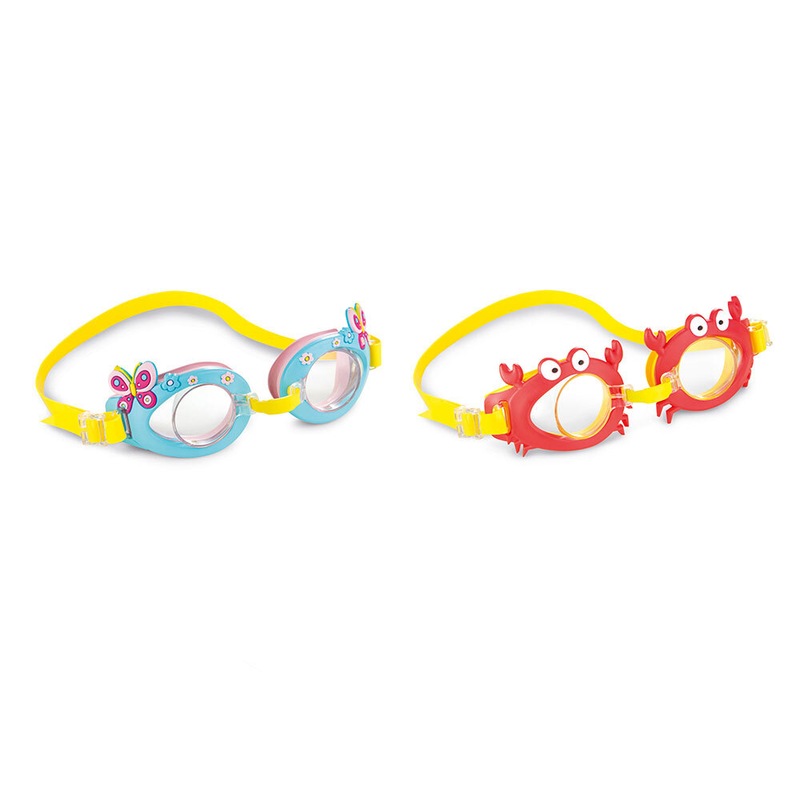 Buy 2x Intex Aquaflow Play Baby/Kids Fun Swimming Goggles Adjustable ...