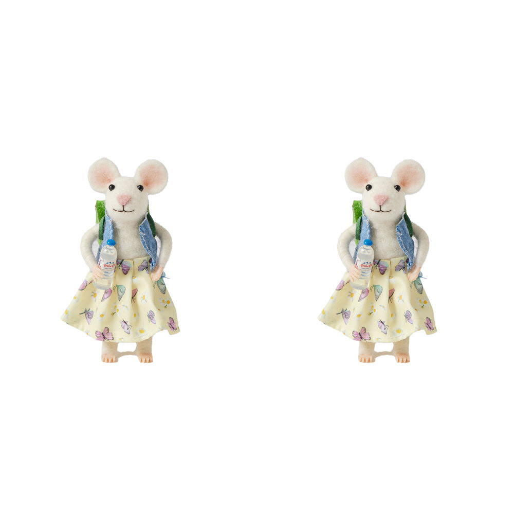 Buy 2x Jiggle & Giggle Sophia Felt Mouse Figurine/Figure Kids Bedroom ...