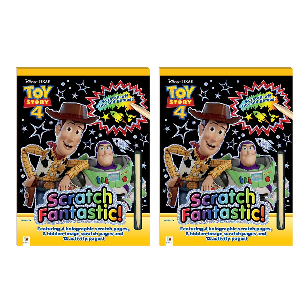 Buy 2x Kaleidoscope Scratch Fantastic Toy Story 4 Kids/Children Craft ...