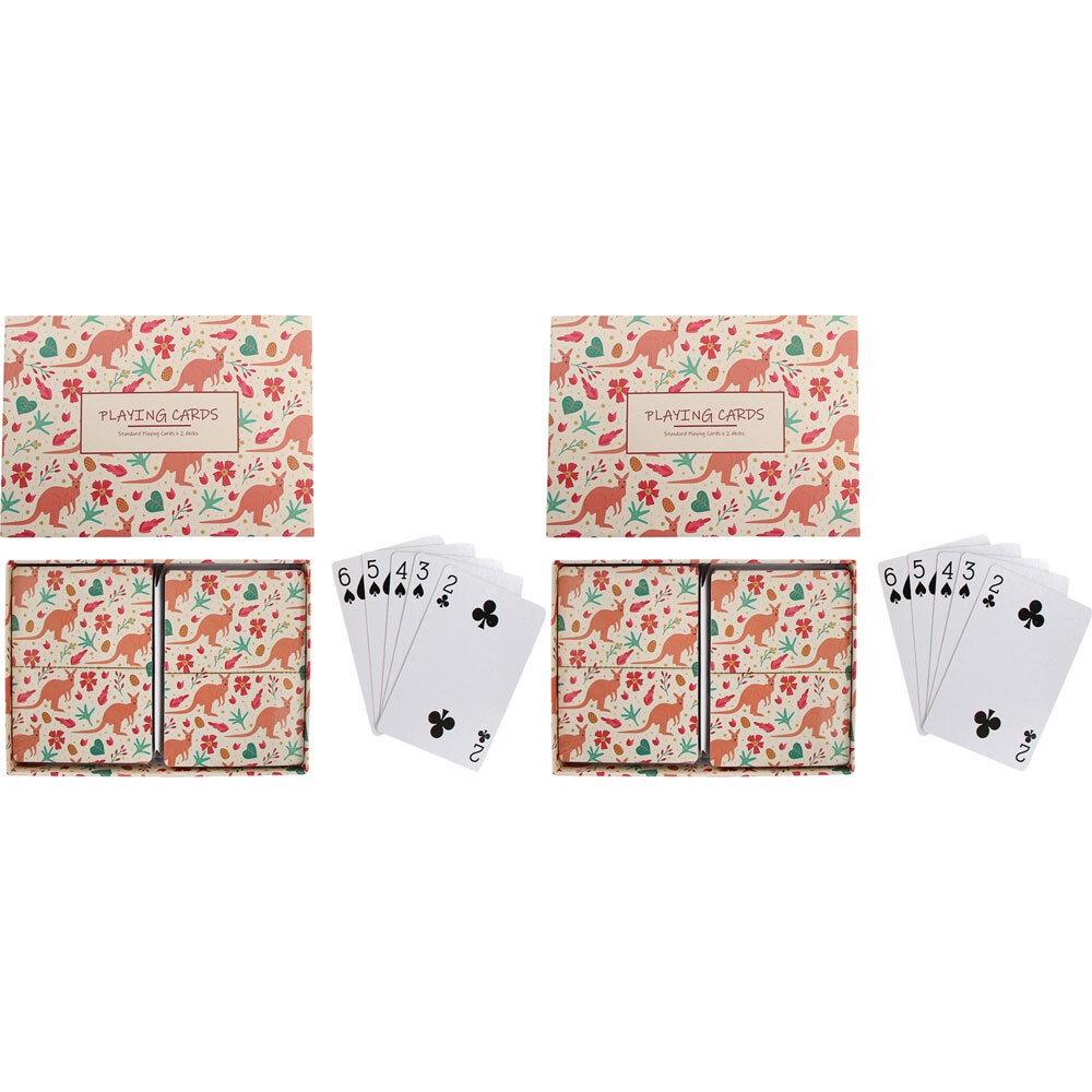 Buy 2x LVD Skippy Paper Playing Cards 2-Deck Traditional Standard Poker ...