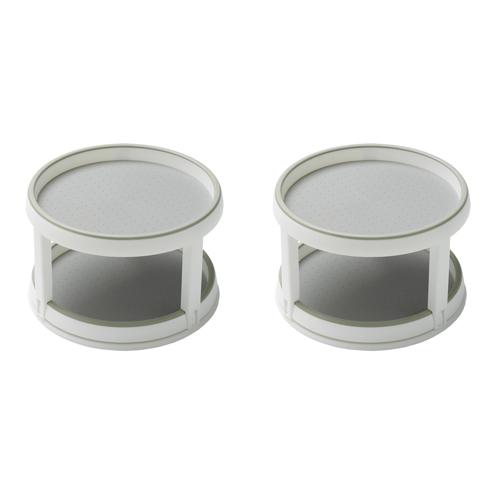 Buy 2x Madesmart Twin Turntable Portable Home/Kitchen Organiser 26x15cm ...