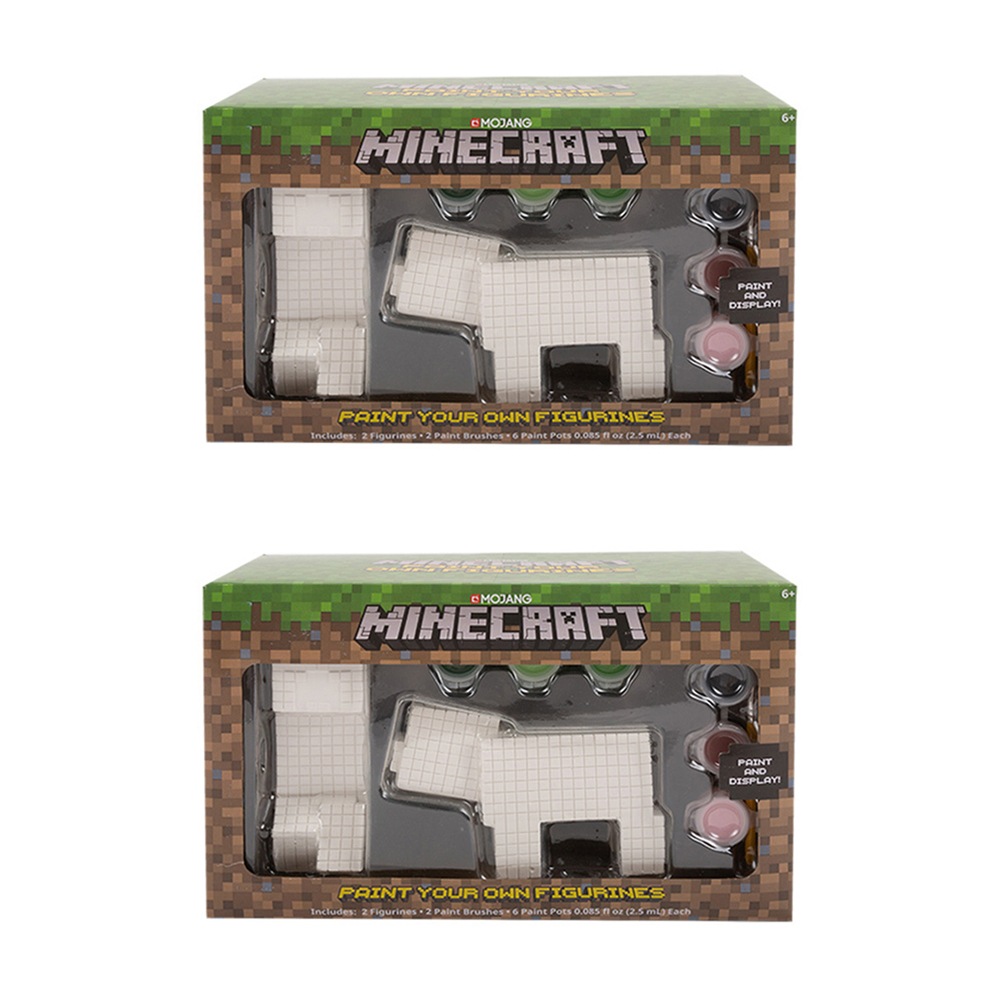 Buy 2x Minecraft Kids/Children Paint Your Own Figurine Art Painting ...