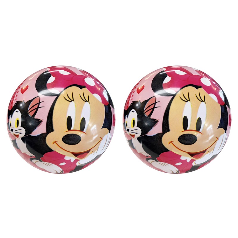 Buy 2x Minnie Mouse Character Bowtique 23cm Children Bounce Outdoor ...