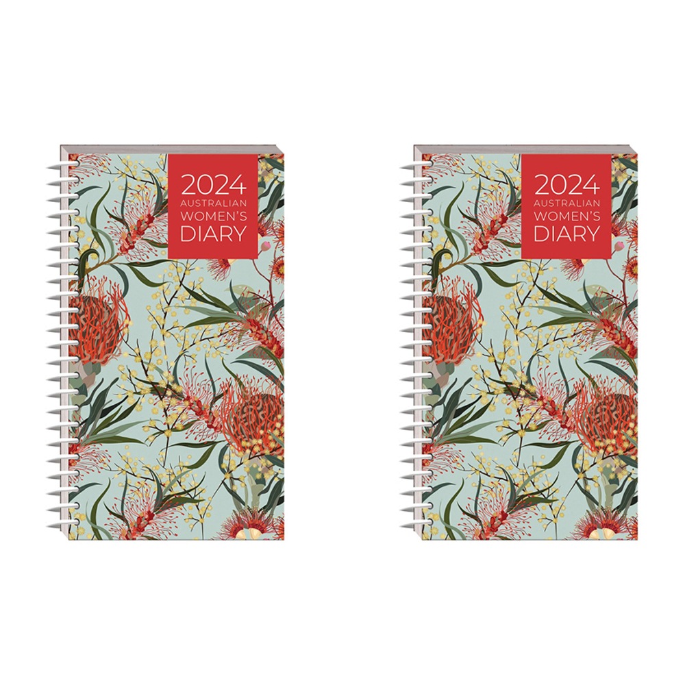 Buy 2x Paper Journey 2024 Australian Women’s Personal Diary Organiser ...