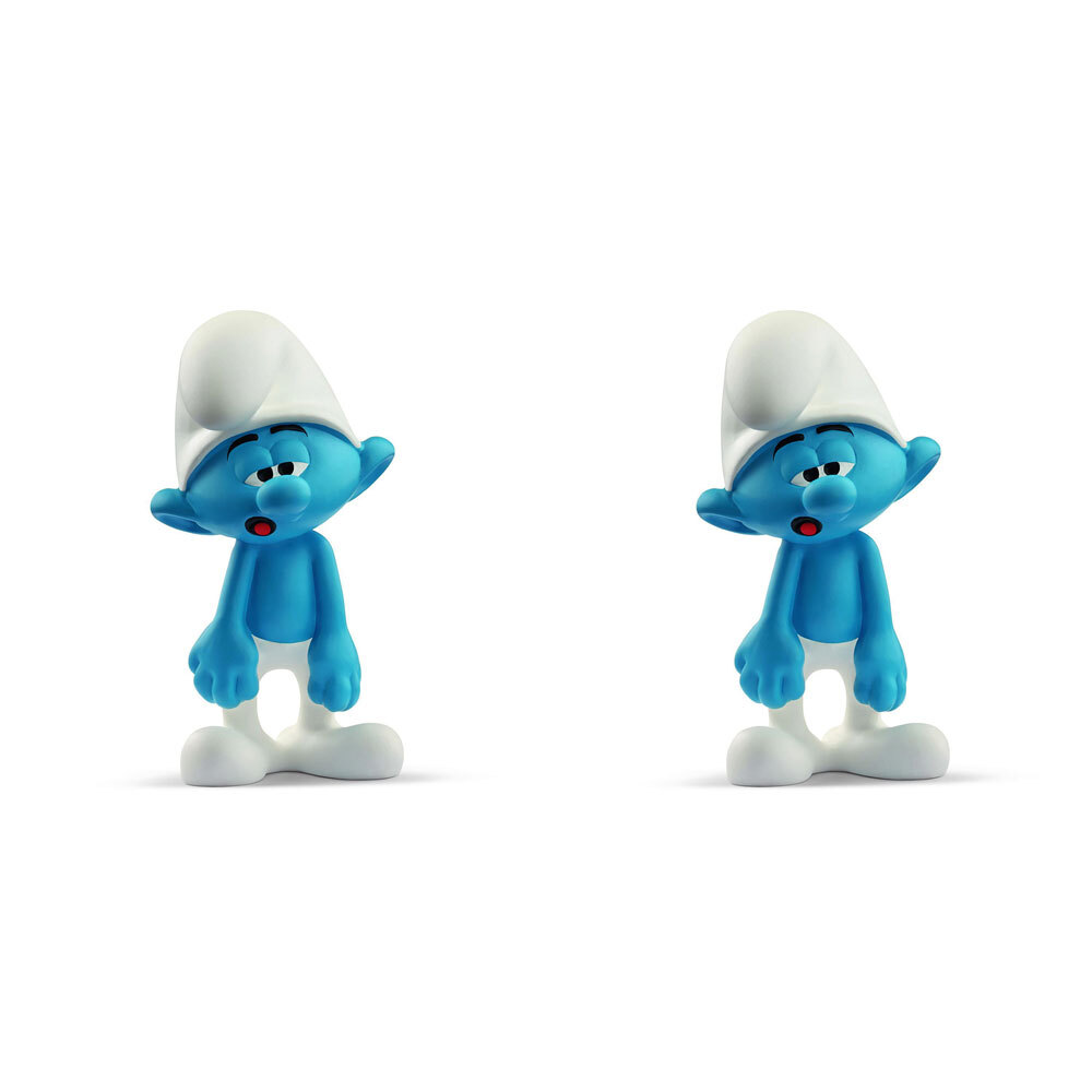 Buy 2x Schleich Kids/Childrens Toy Play Figurine Dimwitty Smurf ...