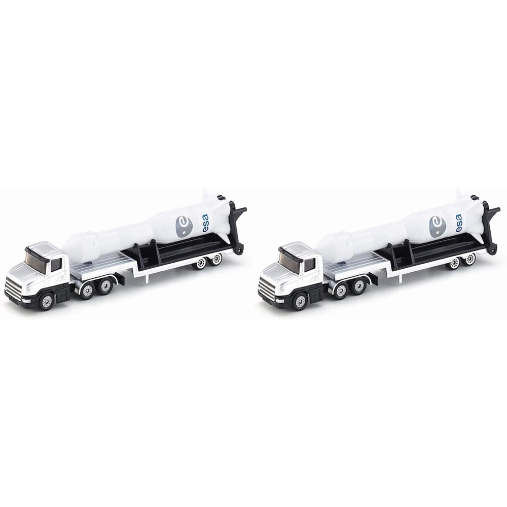 Buy 2x Siku 1614 Low Loader w/ Rocket Trailer Diecast Kids/Children Toy ...