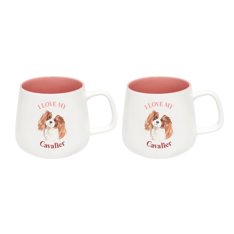 Buy 2x Splosh I Love My Cavalier 12cm Dog Hot/Cold Beverage Matte ...