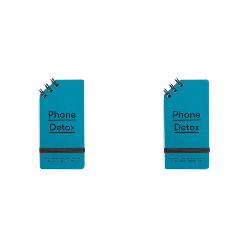 Buy 2x The School Of Life 14cm Phone Detox Hard Cover Booklet w/Elastic ...