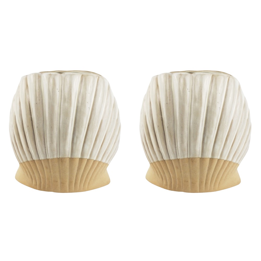 Buy 2x Urban Leo 14cm Ceramic Planter w/Legs Flower/Plant Pot Small ...